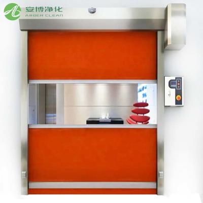 China B1 Flame Retardant Remote Control PVC Fast Rolling Door Safety Anti-Pinch for sale