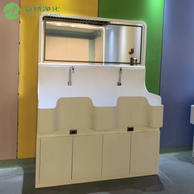 China Chemical Resistance DuPont Hand Wash Sink with Soap dispenser Scrub Sinks Medical for sale