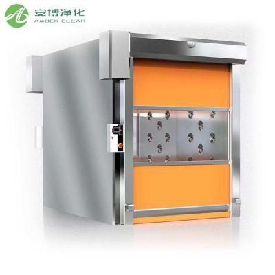 China Customized Automatic Rolling Door Air Shower Room Cargo Air Shower Room for sale