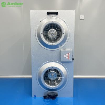 China Galvanized Steel Sheet Dual-Fan FFU With Differential Pressure Sensor for sale
