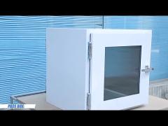 청정실 응용을위한 내구성 laminar 스테인리스 스틸 패스 박스