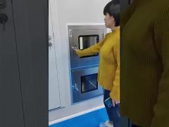 Caixa de passagem de aço inoxidável de dupla perspectiva embutida com alternativa de luz UV