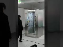 Chuveiro de ar automático de porta de aço inoxidável personalizado com filtragem HEPA
