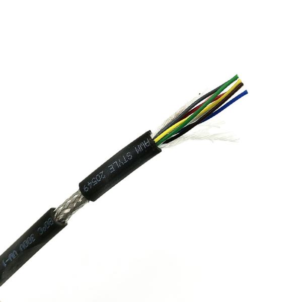 Quality 300V Bare Copper Stranded Cable UL20549 3P×0.25mm2 Robot Cable for sale