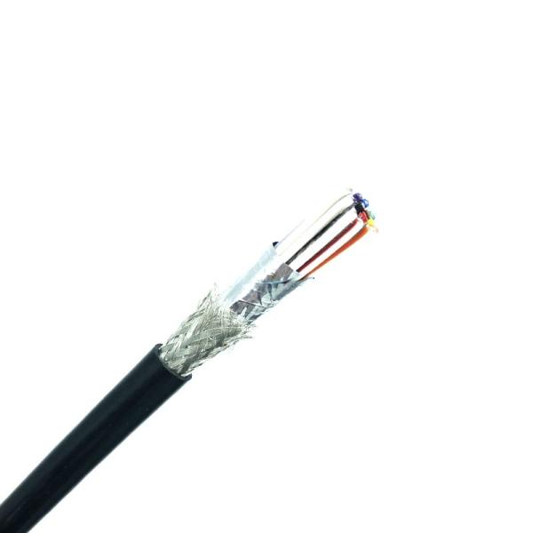 Quality 10C×24AWG Industrial Cable Tinned Copper Stranded Cable With SR-PVC Insulation / PVC Jacket 300V for sale