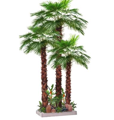 China 2017 indoor or outdoor artificial palm tree, artificical big tropical trees, artificical plants manufactory for sale