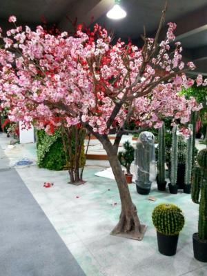 China 2017china  high quality artificial peach blossom flower tree wholesale Hotel, home, wedding decoration for sale