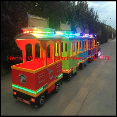 China Attractions tourist road train  trackless train for sale for sale