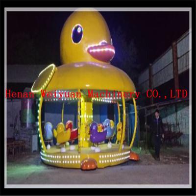 China Deluxe music carousel yellow duck carousel for kids for sale for sale