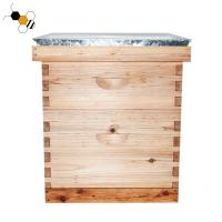 China Moisture Proof Wooden 10 Frame Langstroth Bee Hive for sale