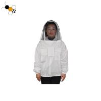 China Shrinkable Cuff Hooded Bee Jacket Beekeeping Protective Clothing for sale