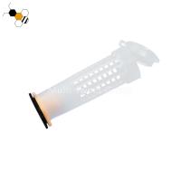 China Queen Rearing White 350g Plastic Cell Protector Cage for sale