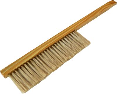 China cepillo doble de la abeja de la fibra artificial de la manija de madera 65g de los 41*8cm en venta