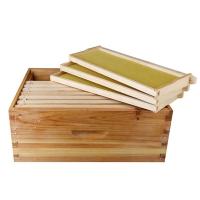China 10 Frames Langstroth 2 Layers Complete Beehive Wax Coated For Beekeeping for sale