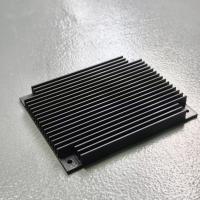 Quality Industrial Cooling Aluminum Black Anodized Heat Sink With Dense Straight Fins for sale