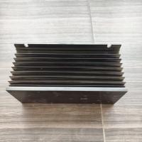 Quality Black Anodized Extruded Aluminum Heat Sink With Dense Stacked Fins for sale