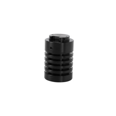 China Black Anodized Turning Metal Parts, High-Precision CNC Turned Fastener Components for sale