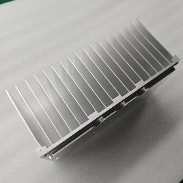 Quality Industrial Aluminum Heat Sink with Precision Extrusion Molding Anodized Surface and CNC Precision Milling for Electronic Cooling for sale