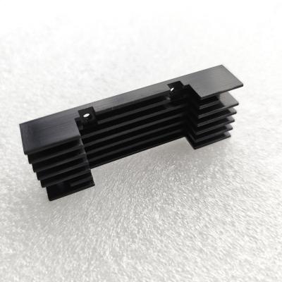 China Customizable Dimensions Aluminum Heat Sink with Efficient Heat Dissipation and Black Anodized Surface for New Energy Inverters for sale