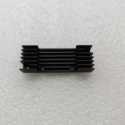 China Black Anodized Aluminum Heat Sink with High Precision CNC Milling and Customizable Extrusion for New Energy Inverters for sale