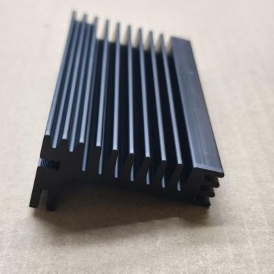 China 6063 Aluminum Heat Sink With Black Anodized Finish For Industrial Power Equipment for sale
