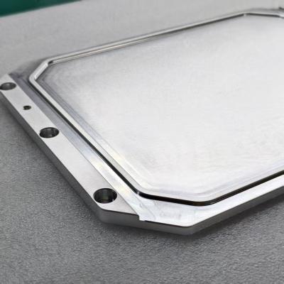 China CNC Machined Metal Parts: Precision Aluminum Cover Plate With Mounting Holes for sale