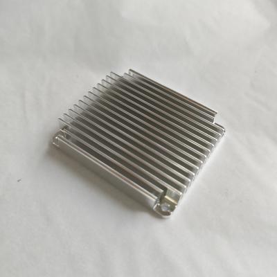 China Industrial Cooling Black Anodized Aluminum Heat Sink with Dense Straight Fins for PCB Heat Dissipation for sale