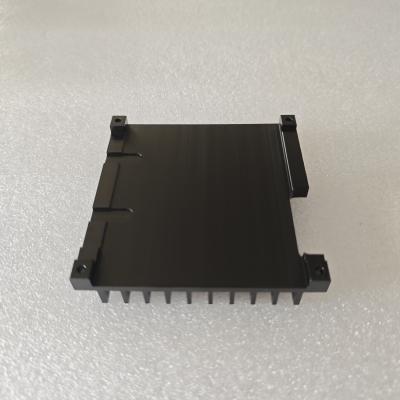 China Customizable Dimensions Aluminum Heat Sink with Efficient Heat Dissipation and Black Anodized Surface for New Energy Inverters for sale