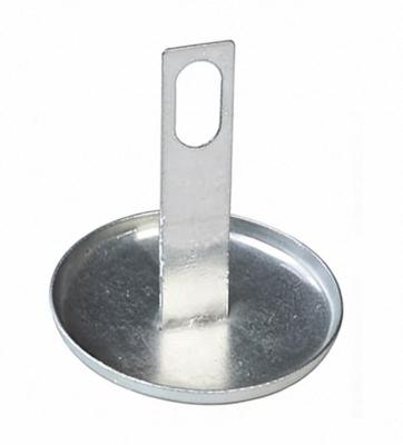China 60 - 120um Zinc Coating Round Guardrail Post With Base Plate for sale
