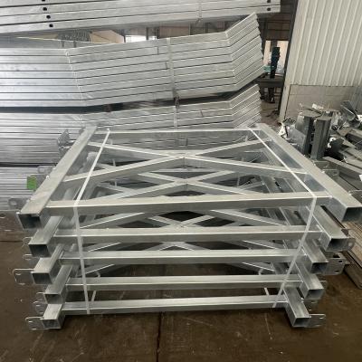 China HDG Galvanized W Beam Guardrail Cross Braced Steel Support Frame For Highway for sale