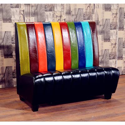 China modern restaurant leather booth seating chesterfiled luxury booth seating custom made furniture leather sofa for sale