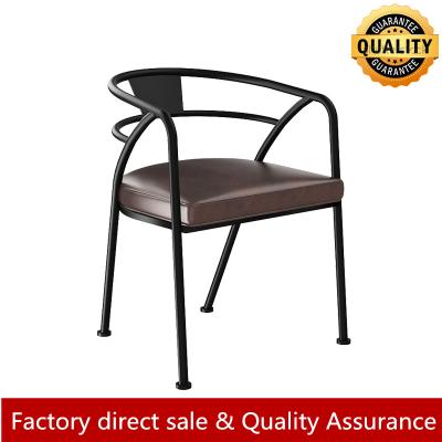 China Loft/Rustic metal arm chair for restaurant and bar metal leather arm chair hot sale modern metal arm chair for sale