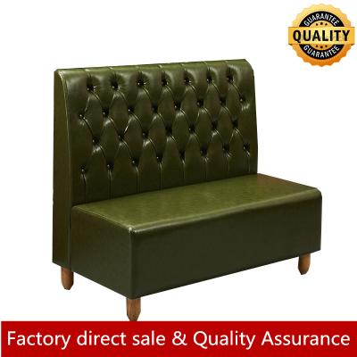 China Classical button leather booth seating modern booth for restaurant fast food custom made size & shape sofa for sale