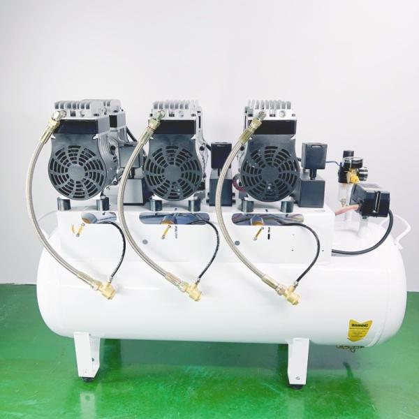 Quality 90L Silent Air Compressor for Dental Equipment Oil Free 2500W 0.8Mpa Exhaust for sale