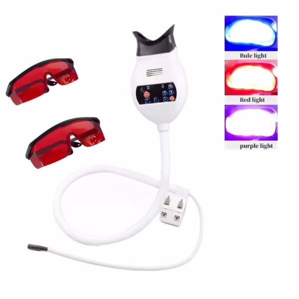 Quality Dental Chair Mounted Teeth Whitening Light 8 LED light Teeth Whitening Machine for sale