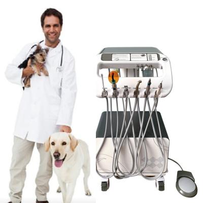 China Equipamento Dental Veterinário Máquina de Tratamento de Dentes de Animais de estimação Mover em Vontade Veterinária Usar unidade de Tratamento Dental de Animais de estimação com compressor à venda