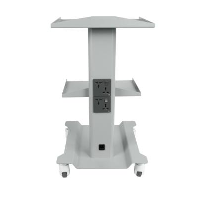 China Beauty Salon Three Layer Cart Dental Clinic Hospital Mobile Trolley Custom Design Accept Yellow Color Dental Mobile Cart for sale