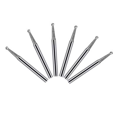 China Dental Tungsten Carbide Bur Round Type Multi Size 2.35mm Carbide Bur High Quality Dental Polish Drills for sale