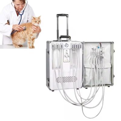 China Pet Dental Treatment Unit Portable Portable Veterinary Mobile Dental Unit with air Compressor for sale
