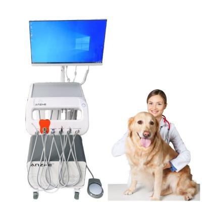 China Custom Portable Veterinary Instrument Unique Design Mobile Dental Trolley with Oral Camera for sale