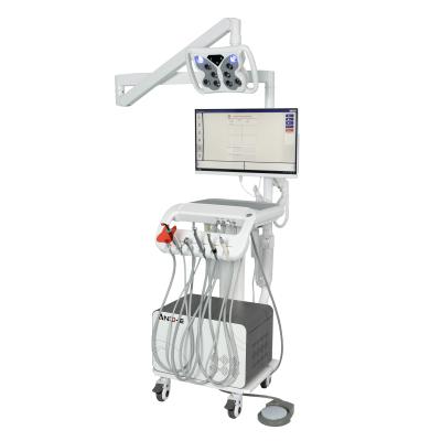 China Portable Mobile Dental Unit with LED Light Multi Function Dental Treatment Trolley Cart for Clinic for sale
