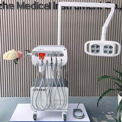 China 550W 0.8Mpa 38DB Mobile Dental Training Unit with Air Compressor for Dental School Simulation Phantom Head for sale
