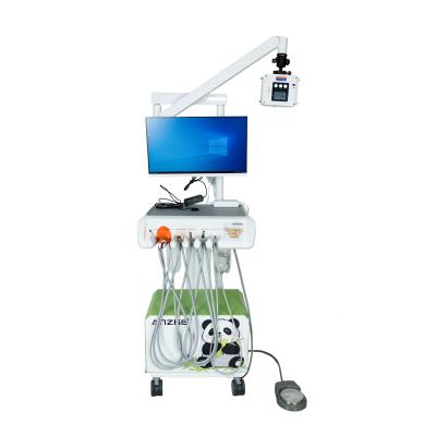 China Portable Veterinary Dental Unit with Digital X-Ray Sensor Oral Camera All in One Pet Dental Imaging System for sale