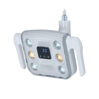 China 6 Bulb LED Dental Operating Light with Adjustable Brightness and Shadowless Lighting for Dental Chair for sale