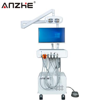 China Dental Treatment Unit with Intraoral Camera Adjustable LED Examination Light and Windows Computer System for Dental Practices for sale