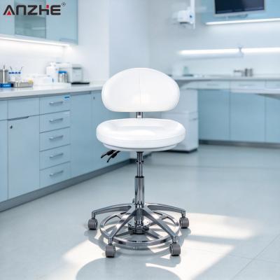 China Medical Swivel Operator Stool, Pneumatic Lift Dentist Seat with Adjustable Backrest for Dental Practice and Veterinary Hospital for sale
