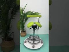 Luxe design tandheelkundige verstelbare assistent stoelen Microfiber leer tandarts zadel kruk