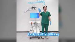 All-in-One Dental Workstation with Butterfly LED Dental Light HD Intraoral Camera and Built-in Compu