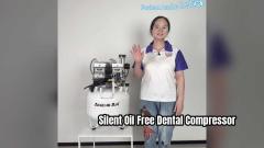 AZ-FA32B Silent Oil-Free Dental Air Compressor with Built-in Dryer | Clean and Stable Air Supply for
