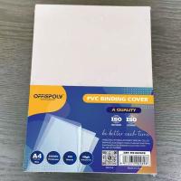 Quality Offsipoly 200mic Thickness A4 Size Transparent Clear PVC Binding Covers for for sale